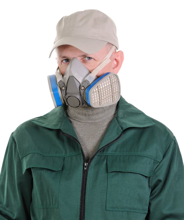 FULL FACE FACEPIECE BIO GAS MASK RESPIRATOR Stock Photo - Image of ncov ...