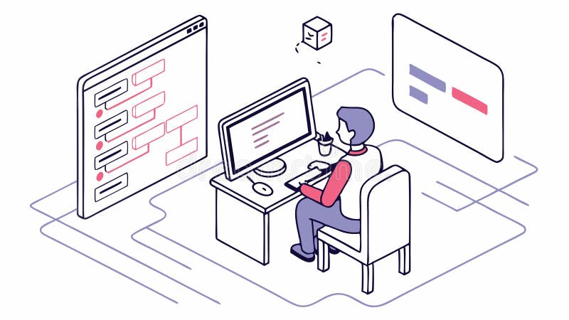 Person Reviewing Data Reports, Business Analytics, Vector Design ...