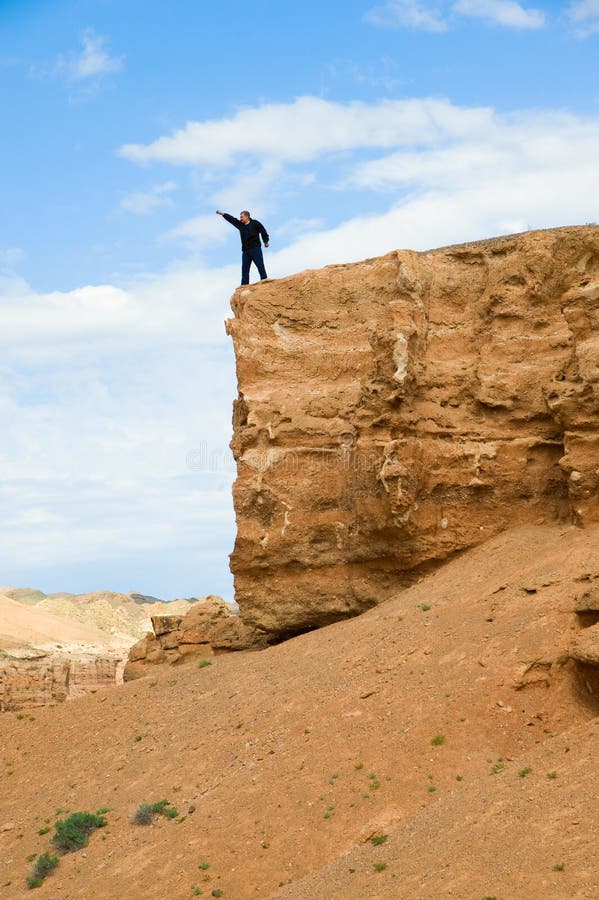 Person on a rock stock photo. Image of adventure, lifestyle - 19939144
