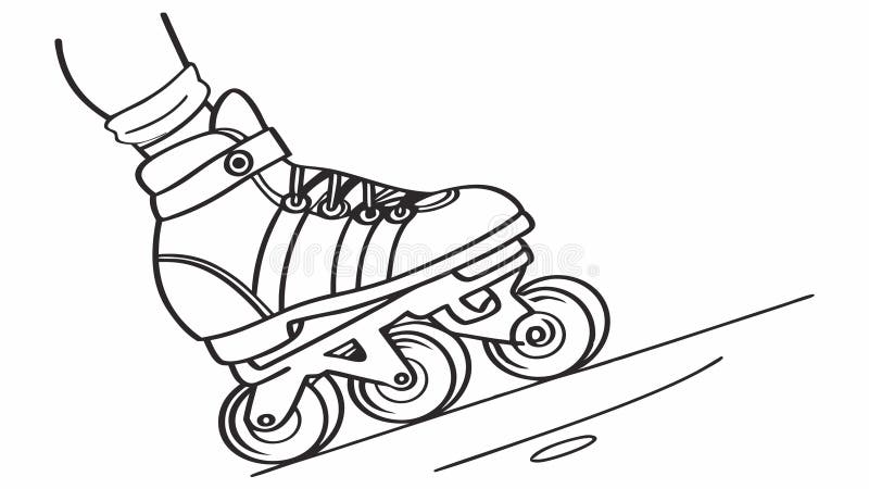 Person Rollerblading Illustration, Recreational Activity, Vector Design ...