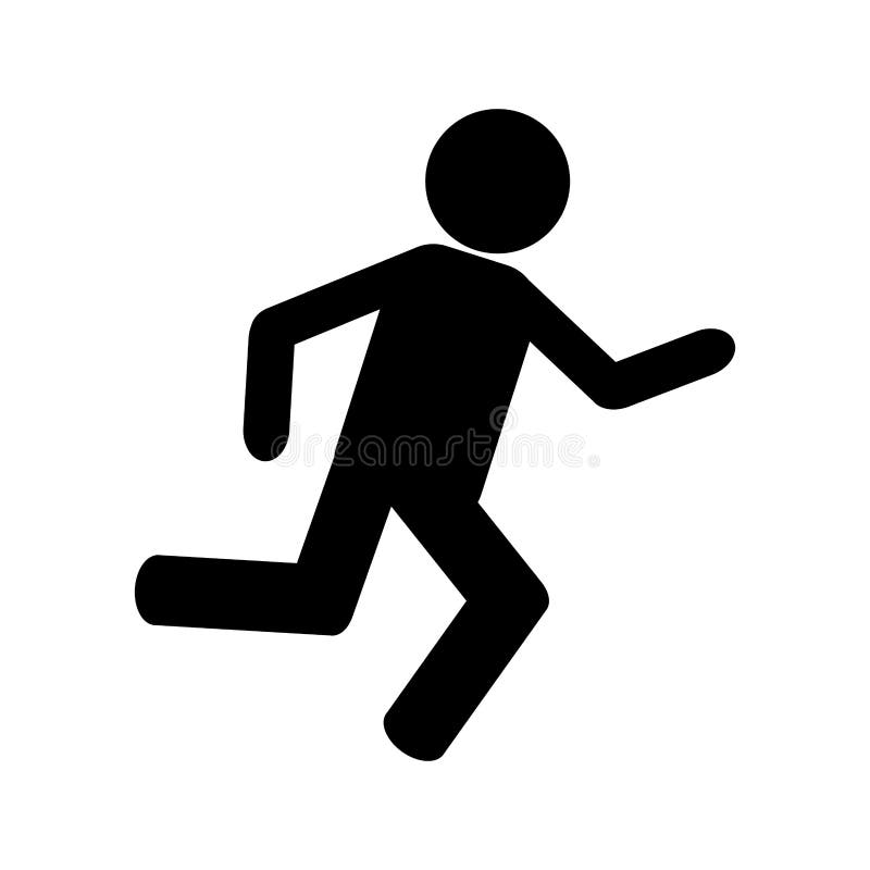 Person running icon design stock photo. Image of health - 73289956