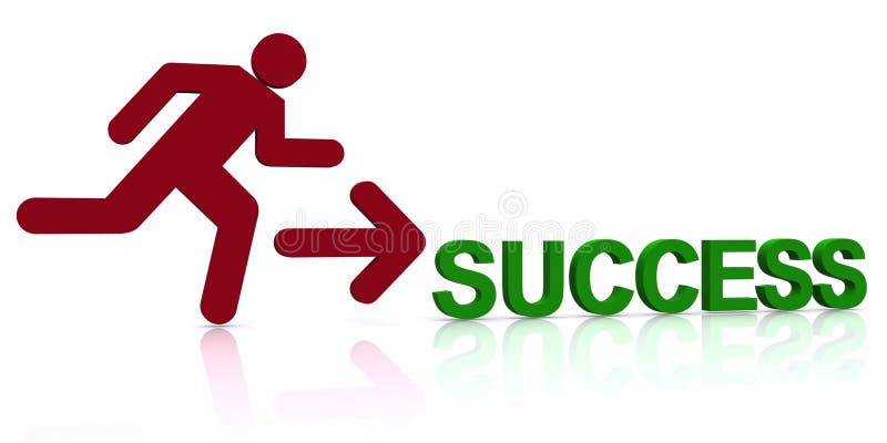 Person Running in Cycle Arrows Stock Illustration - Illustration of ...