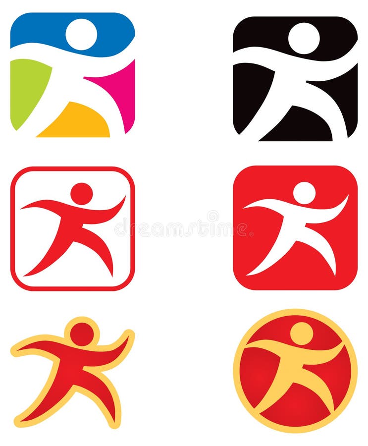 Person Running Walking Logo Stock Vector - Illustration of delivery ...