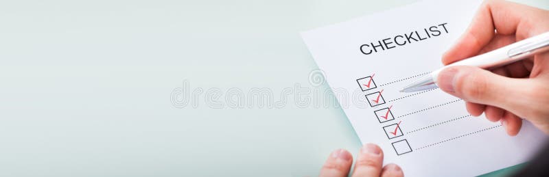 1,981 Checklist Banner Stock Photos - Free & Royalty-Free Stock Photos ...