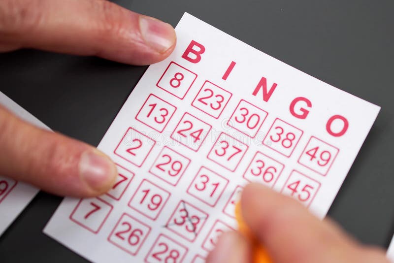 Person S Hand Marking Number on Lottery Ticket Stock Image - Image of ...