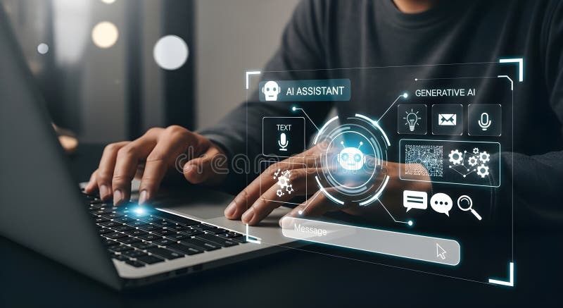 Generative Ai Assistant Interface Stock Illustrations – 5,380 ...