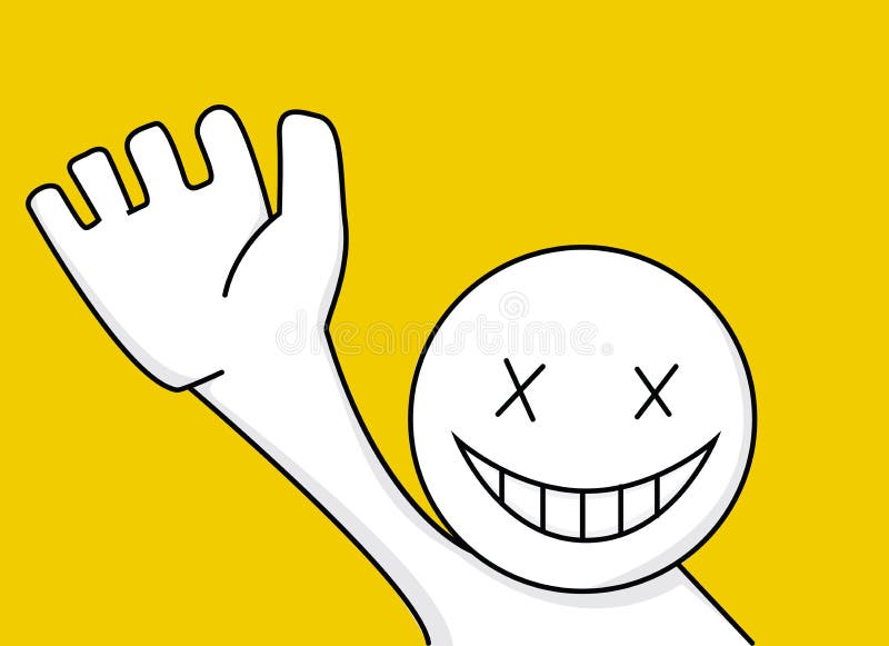 Person saying hello stock vector. Illustration of teeth - 28144489