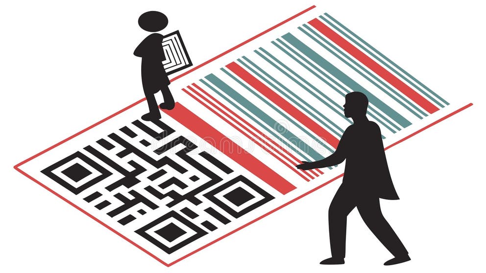 Person Scanning QR Code for Digital Interaction and Data Access, Vector ...