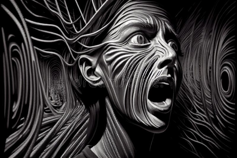 Person with Mental Disorder, Sitting on Bench in Park and Reading Book ...