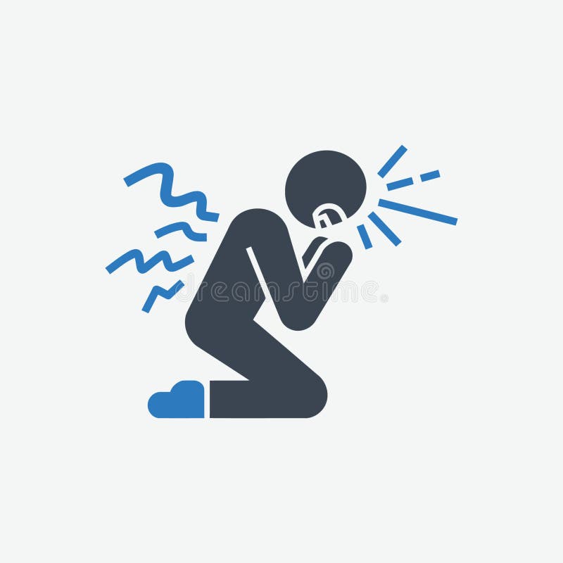 Person Screaming in Pain Icon Stock Illustration - Illustration of ...