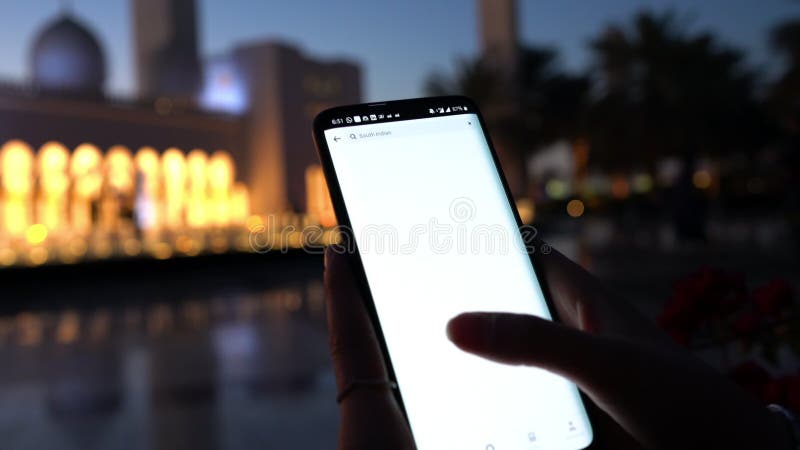 A Person Scrolling through Food Option, Online Food Ordering on an App ...