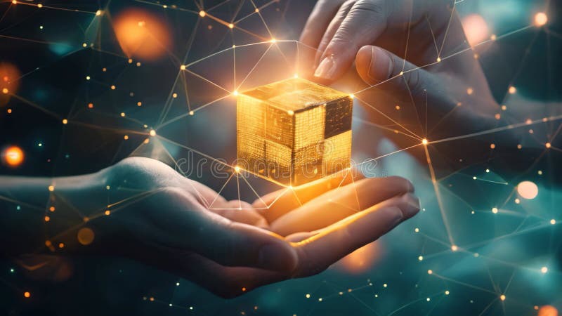 A Person is Seen Holding a Cube Firmly in Their Hands, Showcasing the ...