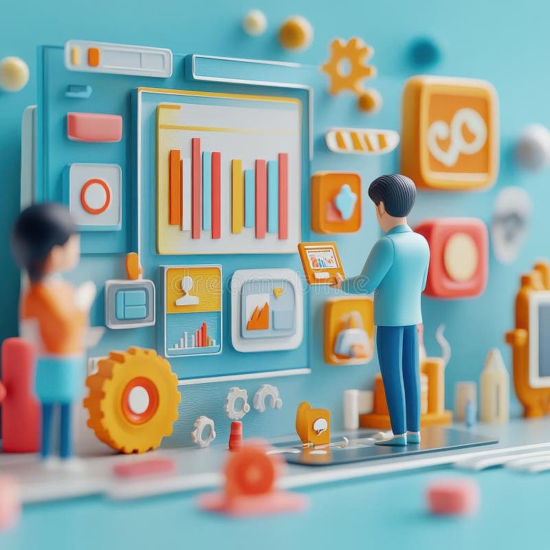 Person Setting Up a Digital Marketing Campaign with Retargeting Tools ...