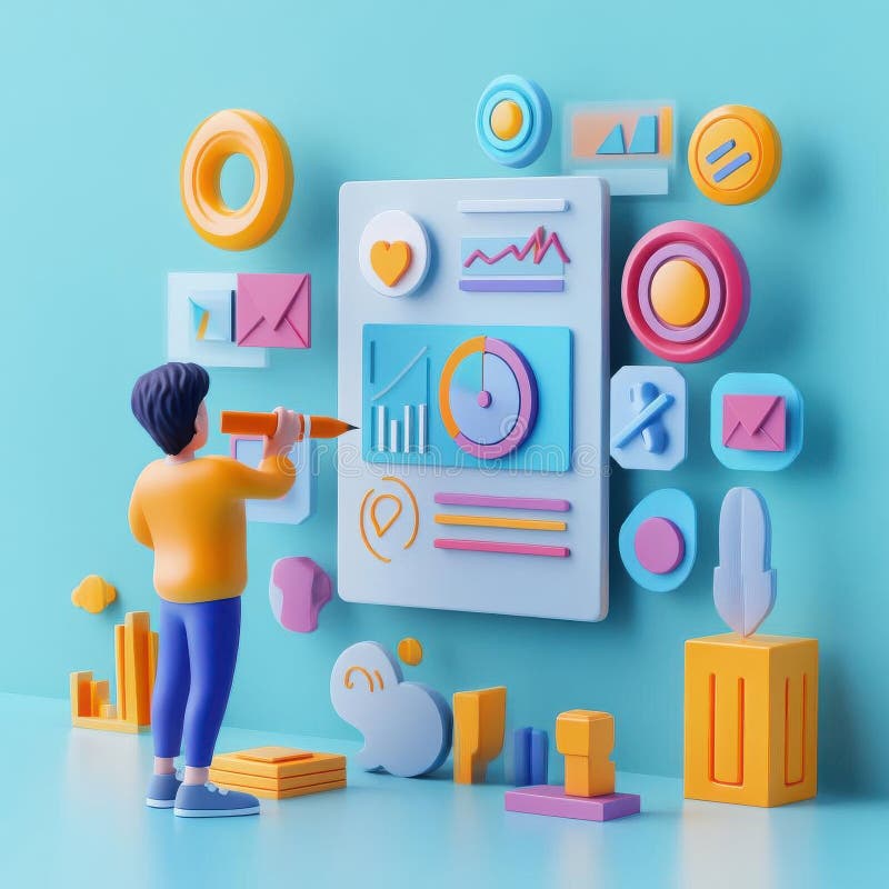 Person Setting Up a Digital Marketing Campaign with Retargeting Tools ...