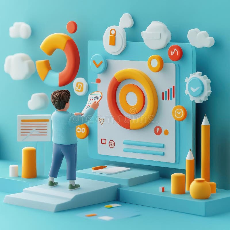 Person Setting Up a Digital Marketing Campaign with Retargeting Tools ...