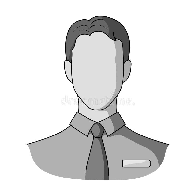 Person, Single Icon in Monochrome Style.Person, Vector Symbol Stock ...