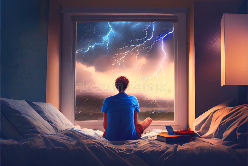 Window Storm Watching Stock Illustrations 50 Window Storm Watching