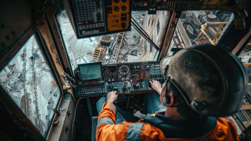Pilot in aircraft cockpit stock image. Image of transportation - 375090683