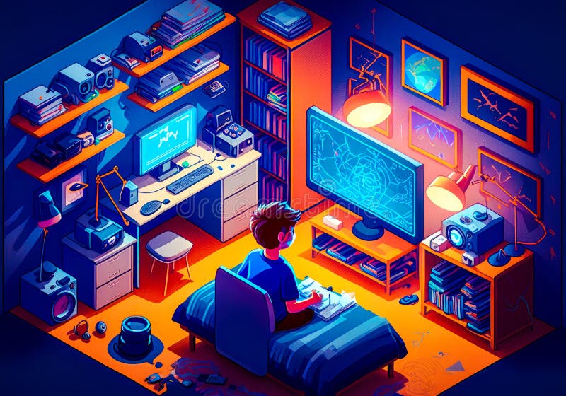 Child Sitting Front Laptop Computer Stock Illustrations – 143 Child ...