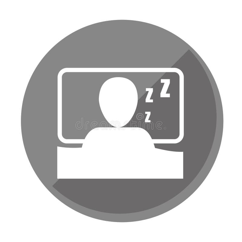 Person sleeping icon image stock vector. Illustration of sleep - 81956440