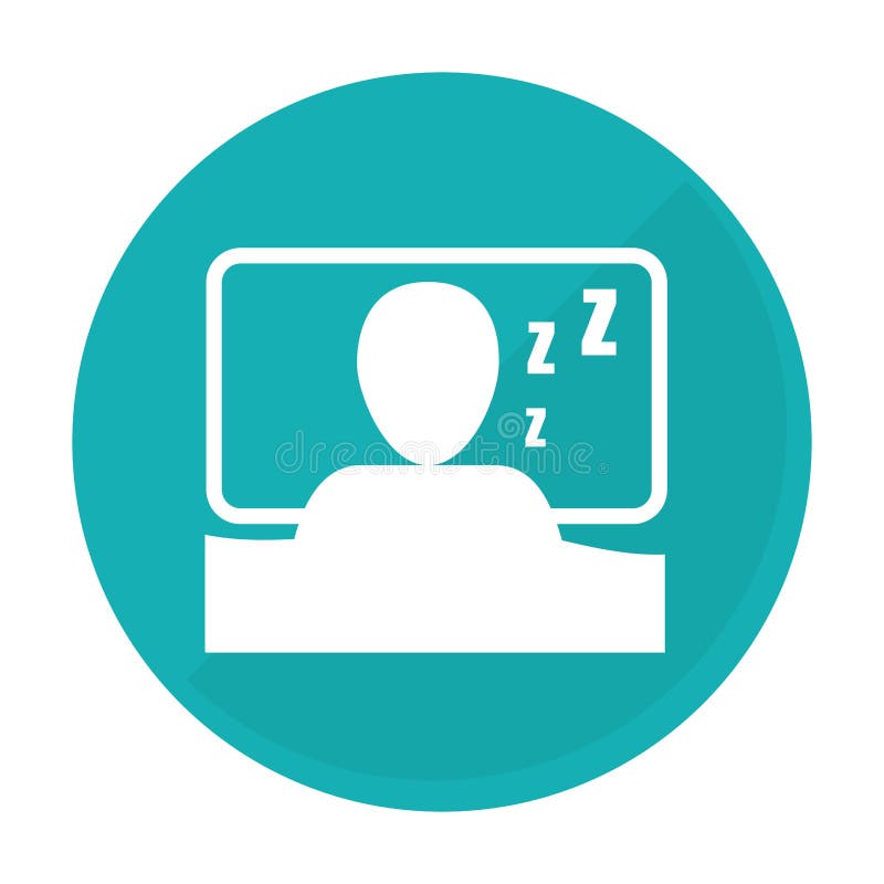 Person Som Sover Symbolsbild Vektor Illustrationer - Illustration av ...