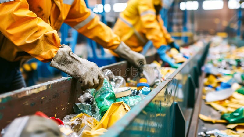 Person is Sorting through a Pile of Bottles, Some of Which are Green ...