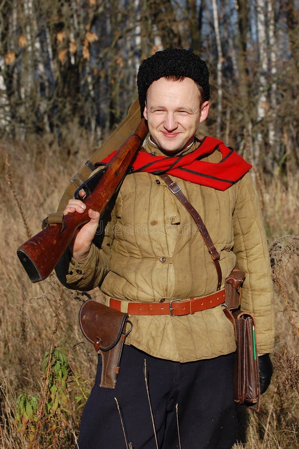 Person in Soviet WW2 Military Uniform Stock Image - Image of head ...