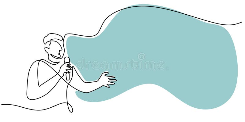 One Line Drawing Public Speaking Stock Illustrations – 120 One Line ...