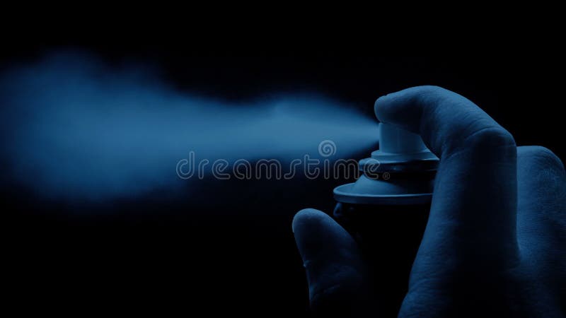 Using a Spray in the Dark stock footage. Video of delinquent - 307949078