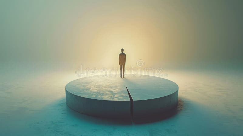 Person Standing Alone Minimalist Abstract Setting Stock Photos - Free ...