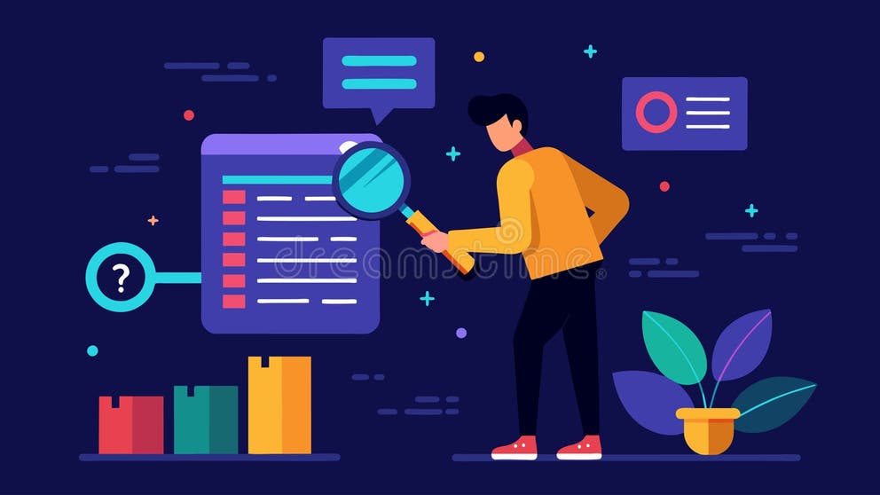 A Person Standing in Front of a Wall of Code with a Flashlight and a ...