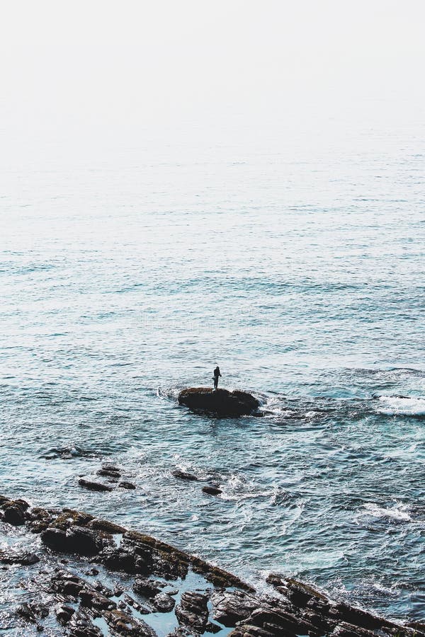 Person Standing On Rock Formation Picture. Image: 113809100