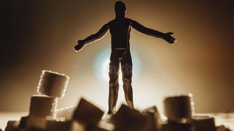 A Person Standing on Top of a Pile of Cubes, Providing a Sense of ...