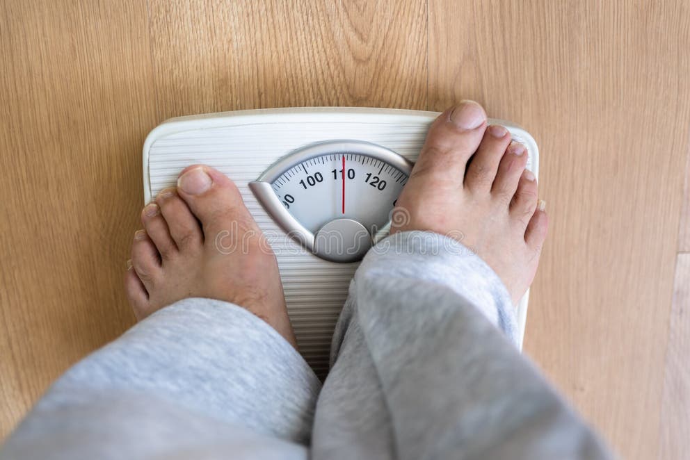 Person Standing on Weighing Scale Stock Photo - Image of accuracy ...