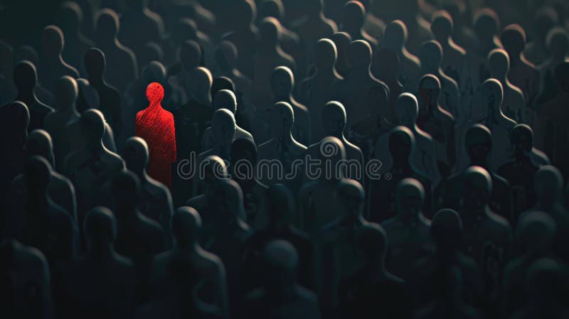 A Person Stands Alone among a Group, Highlighting Their Individuality ...
