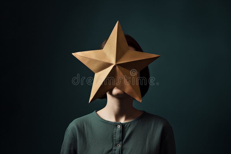 Person with Star Mask on Their Face, Representing the Enigmatic Allure ...