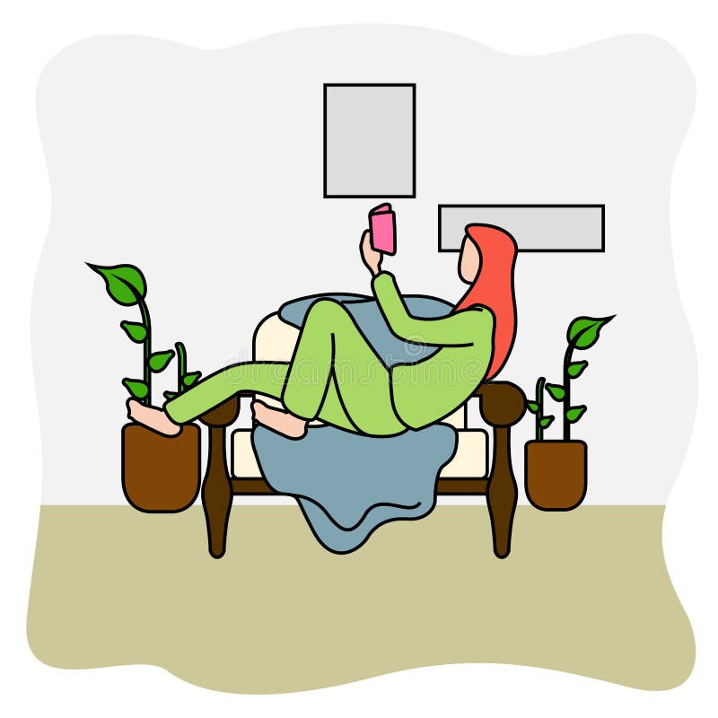 Person in a State of Relaxation Stock Vector - Illustration of modern ...