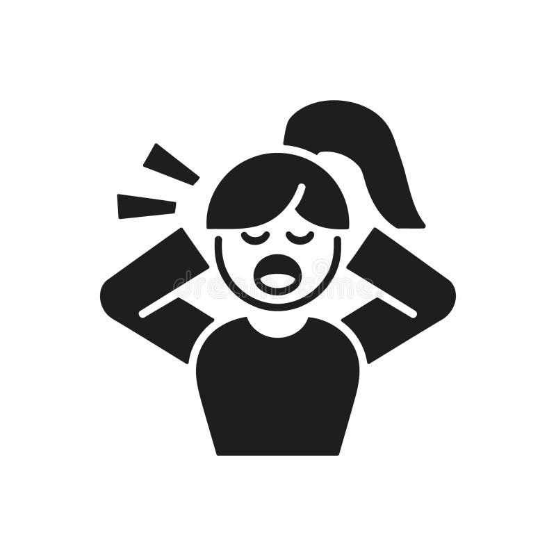 Person stressed icon stock vector. Illustration of icon - 361857201