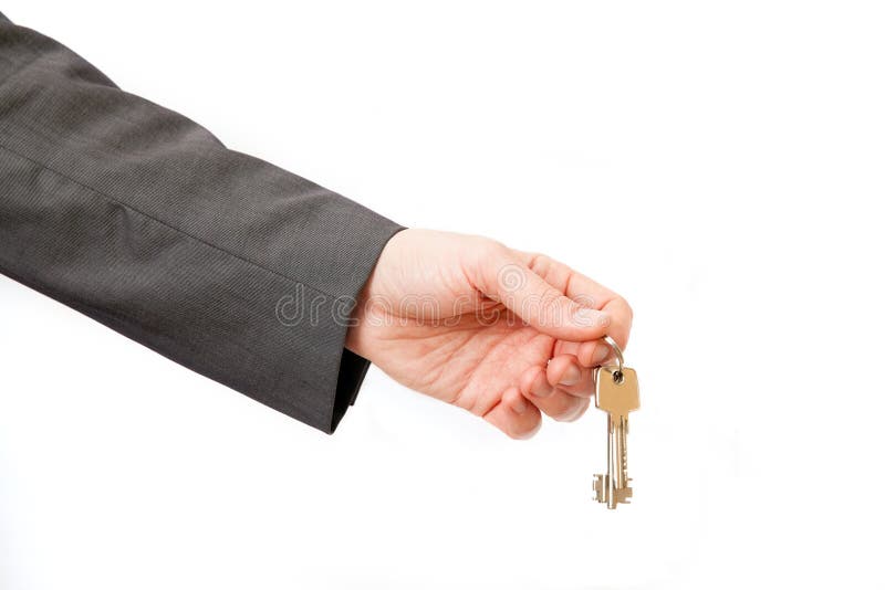 Person stretching keys stock image. Image of house, exchanging - 34553819