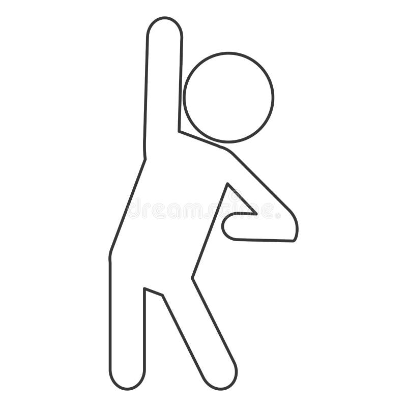 Stretches Routine Stretching Achilles Sketch Coloring Page