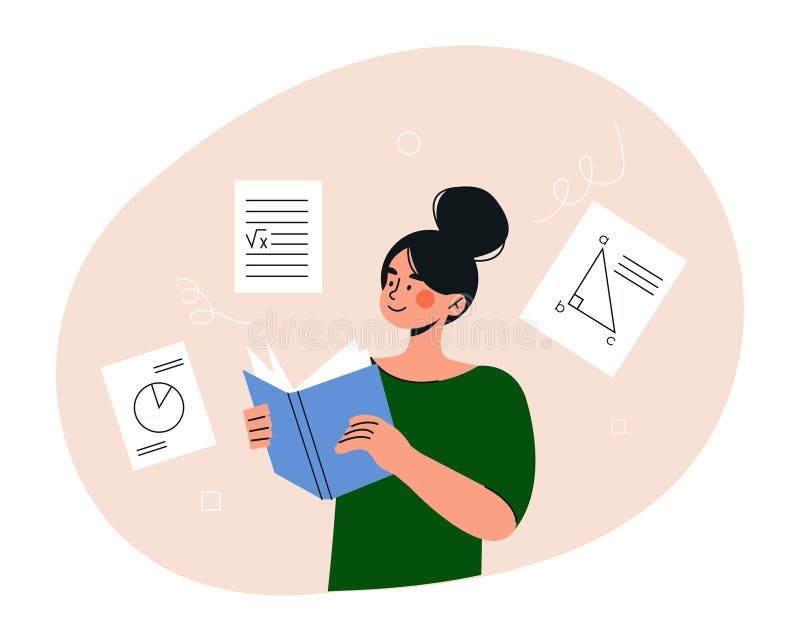 Person Study Vector Concept Stock Vector - Illustration of studies ...