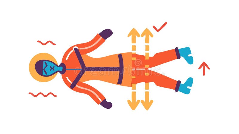 Person in a Suit Floating Helplessly in Zero Gravity Vector, Vector Design Generative AI Stock ...