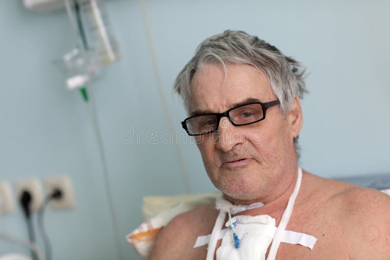 Person after surgery stock photo. Image of heart, cardiostimulator ...