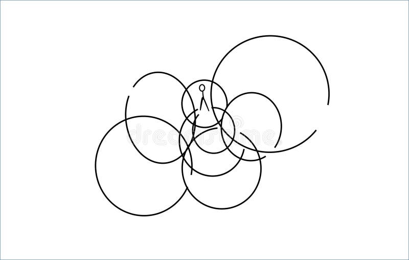 A Person Surrounded by Problems. the Picture Shows a Man and Circles ...