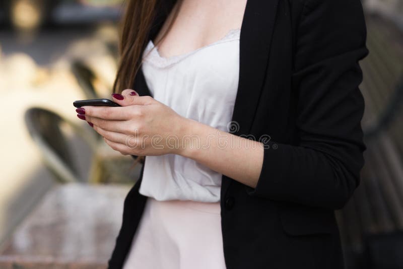 A Person Talking on a Cell Phone Stock Photo - Image of female, black ...