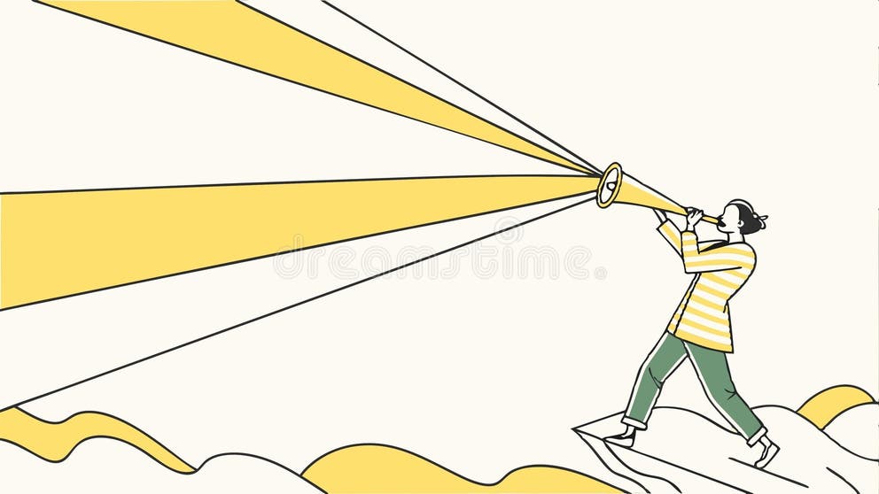 Person with Telescope, Exploration Tool, Discovery Concept, and ...