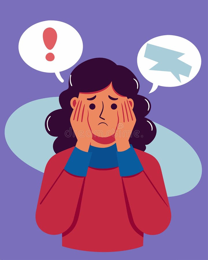 A Person with Their Hands Over Their Ears and a Pained Expression As ...