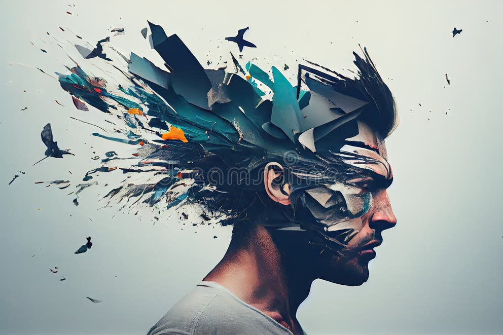 Person, with Their Mind in a State of Disarray, Going through Various ...