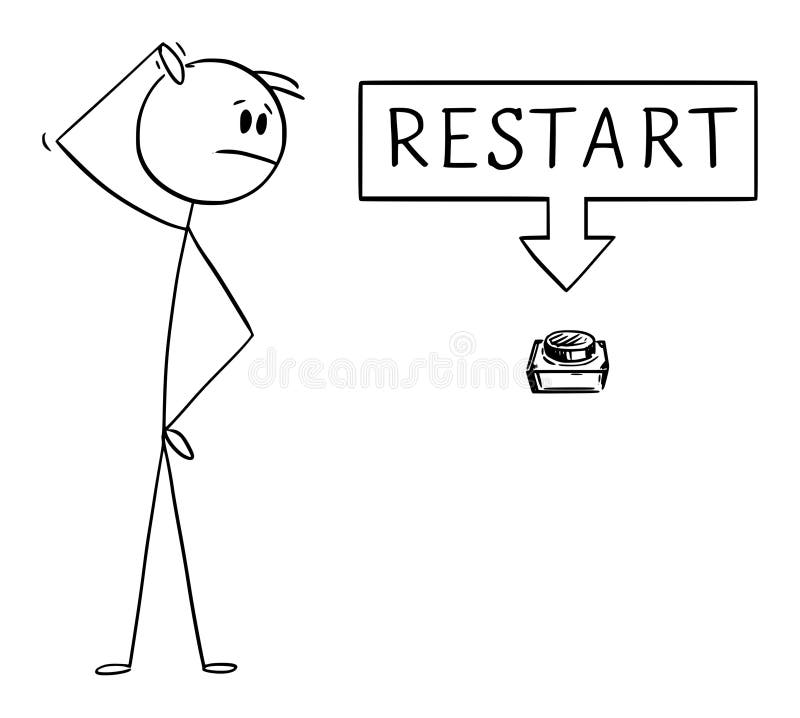 Cartoon Stick Figure Again Stock Illustrations – 8 Cartoon Stick Figure ...