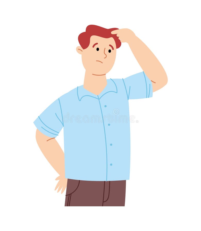 Person Scratching Head Stock Illustrations – 1,139 Person Scratching ...